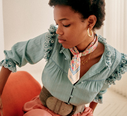 Garance Dress - White - Cotton - Sézane