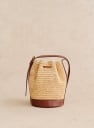 Mini farrow Raphia Bucket - Natural Raffia - Raffia - Sézane