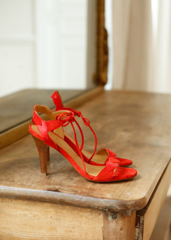 Marilou Dress - Rosy beige Marine Flowers - Polyester - Sézane