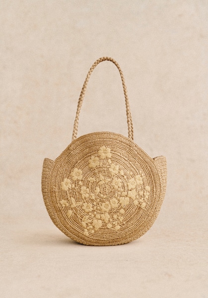 Farrow Bag - Natural Raffia - Raffia - Sézane