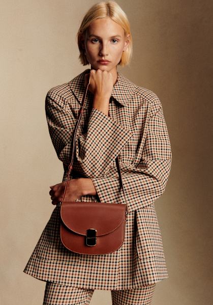 Botines Low Agnès - Chocolate Liso - Piel bovina - Sézane