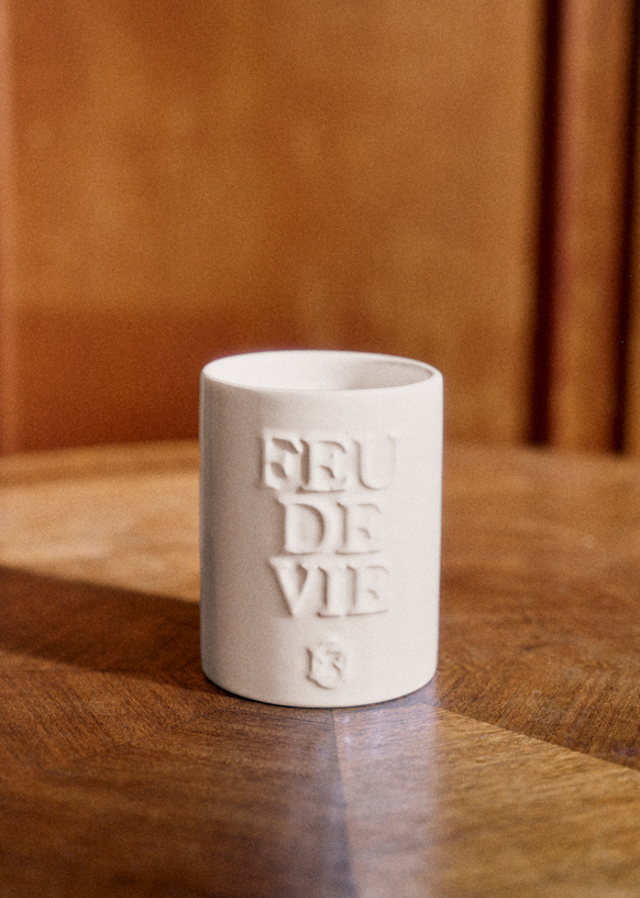 Feu de vie Candle - Fig - Ecru - Ceramic - Sézane