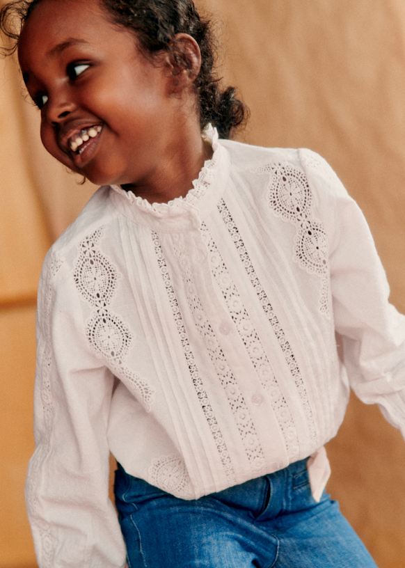 Rym shirt - Ecru - Organic cotton - organic textile - Sézane