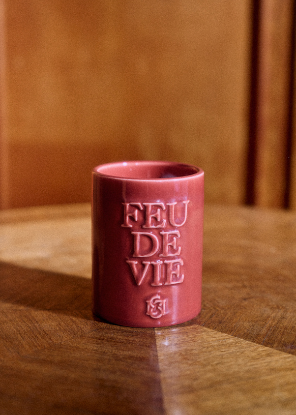 Feu de vie Candle - Amber - Raspberry - Ceramic - Sézane