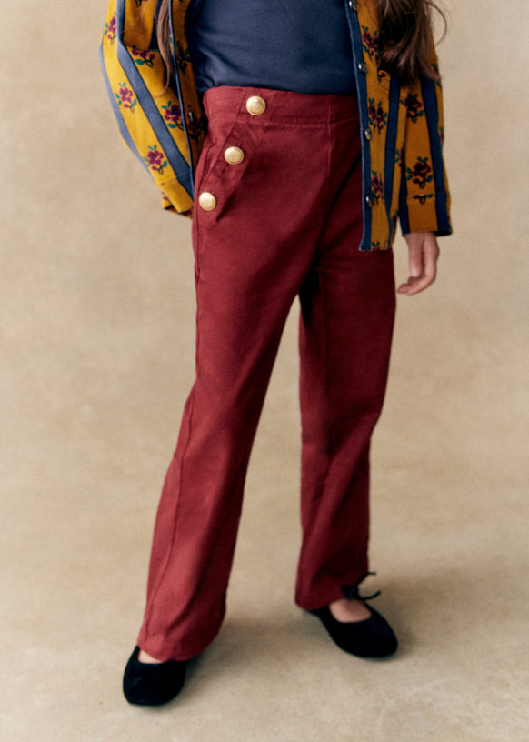Pantalon Marino - Petit Sézane x MDLO - Bordeaux - Coton biologique ...