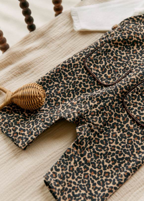 Mono Marlow - Leopardo beige - Algodón - Sézane
