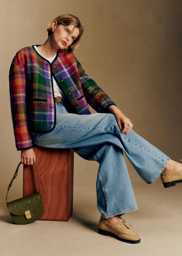 Freddy Jacket - Chance Green - Organic Cotton - Sézane