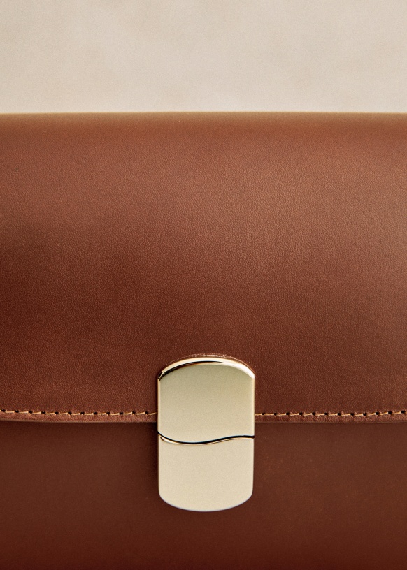 Milo Classic Bag - Brown Python Print - Sézane