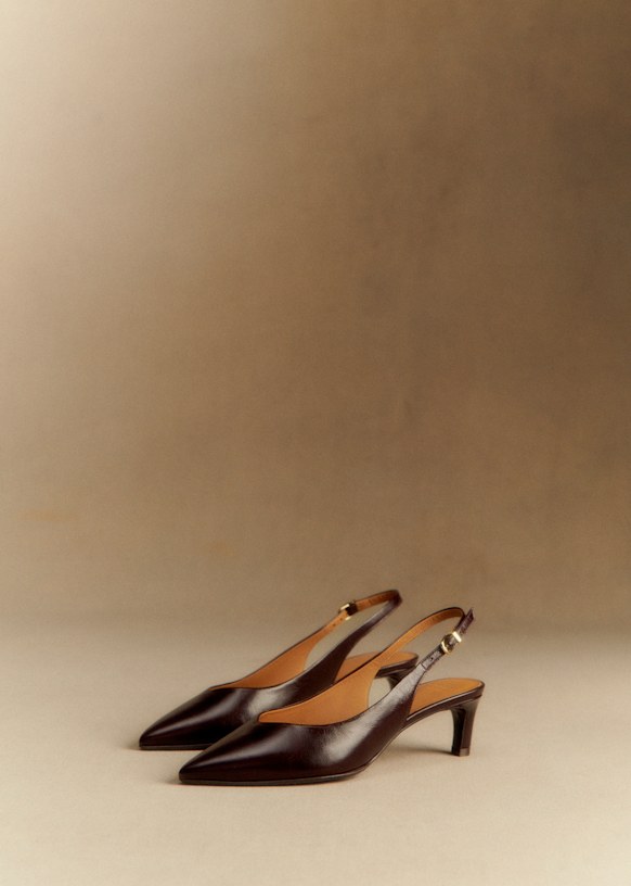 Serena High Heels - Vintage Black - Bovine leather - Sézane