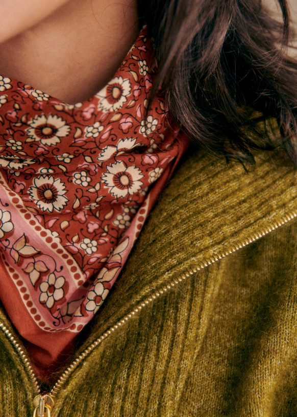 Tobias Jumper - Olive Green - Merino Wool - Sézane