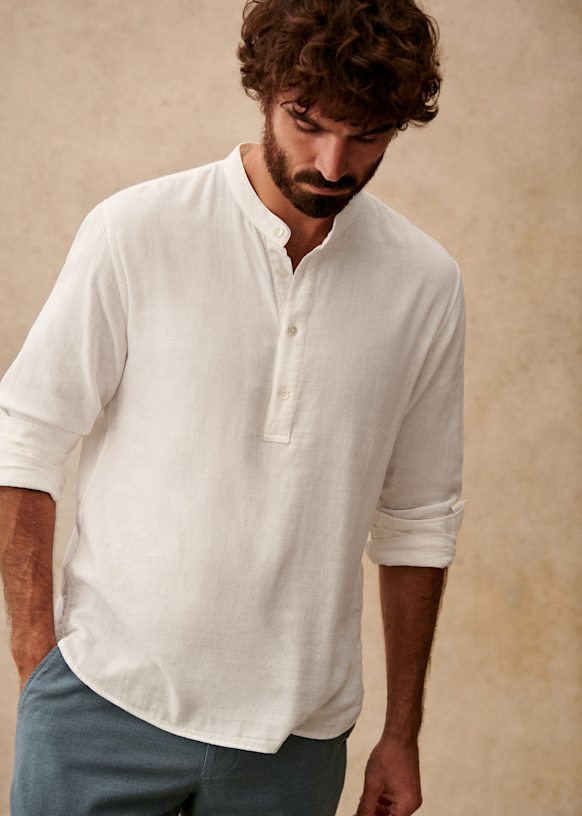 Buster Shirt - Vintage Blue - Cotton - Sézane