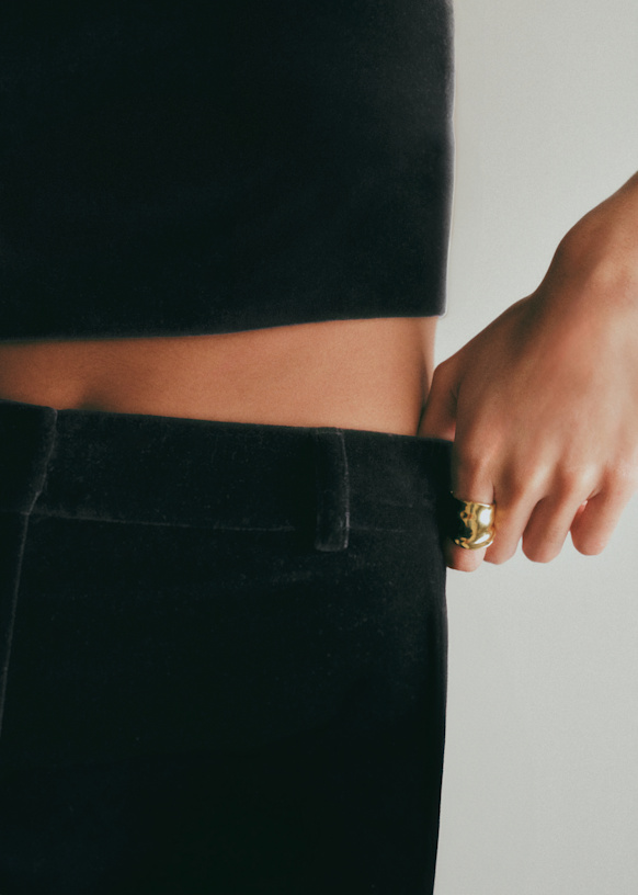 Pantalon Matheo - Velours Noir - Coton biologique - textile biologique ...