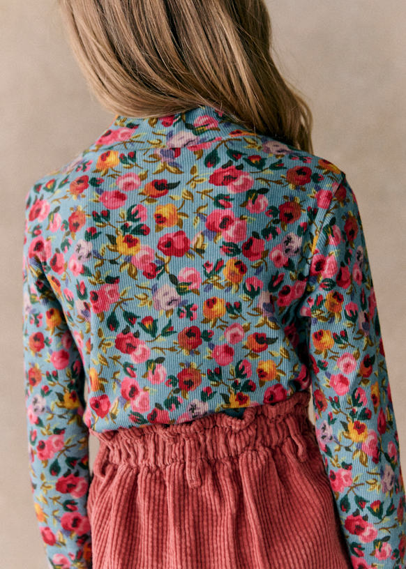 Felix T-Shirt - Roses - Organic cotton - organic textile - Sézane