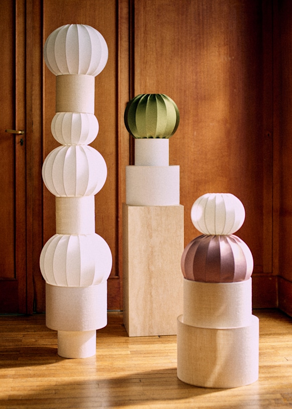 Lampshade - Large Model - Green Sonate - Mix Woven - Sézane