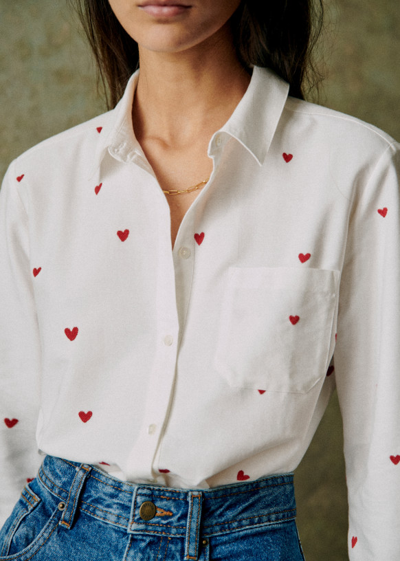 Tomboy Shirt - Blue - Organic Cotton - Sézane