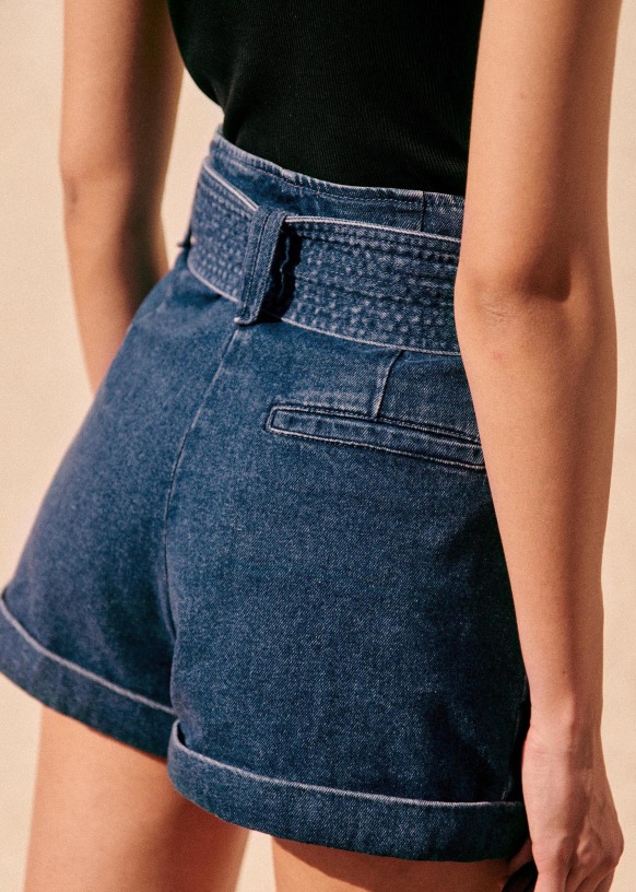 Rome Shorts - Caramel - Organic Cotton - Sézane