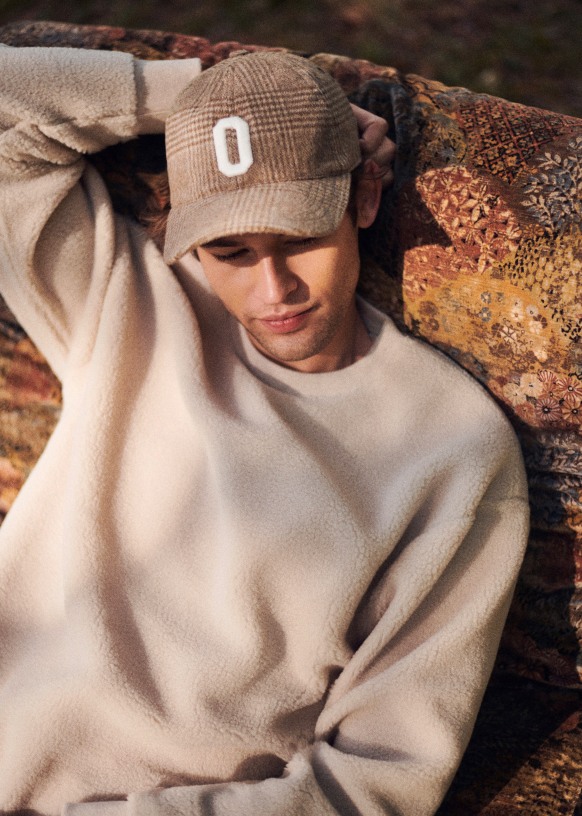 Oswald Cap - Prince de Galles Beige - Polyester - Sézane