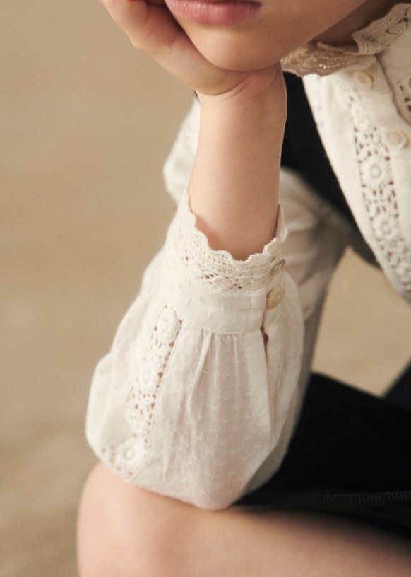 Rym shirt - Ecru - Organic cotton - organic textile - Sézane