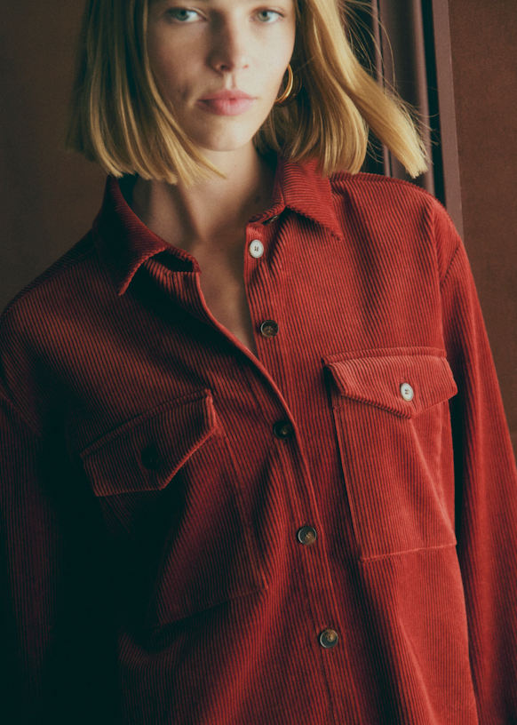 Mathilde Dress. - Brown - Goat leather - Sézane