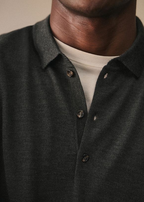 Mike Sweater - Navy - Merino Wool - Octobre Éditions