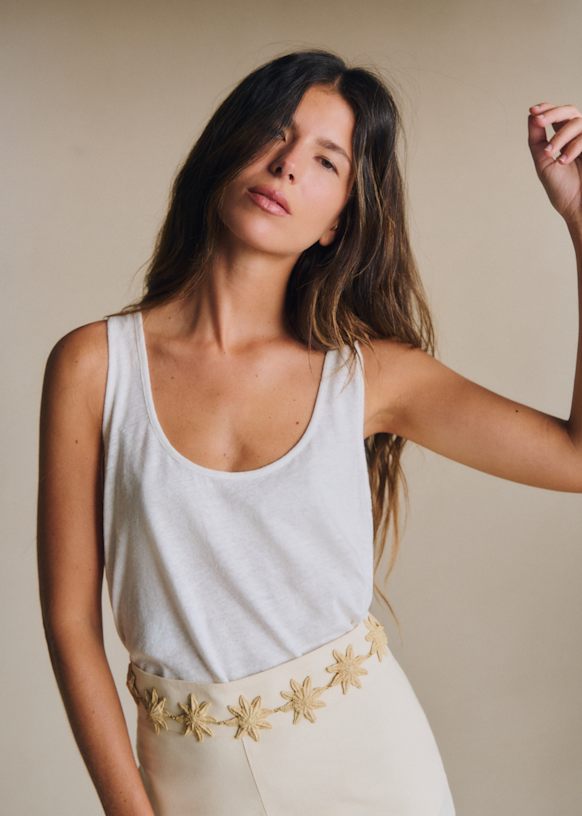 John Top - Peach Fade Out - Linen - Sézane