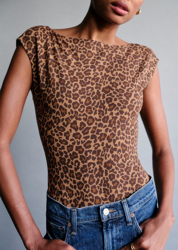 Myra Bodysuit - Leopard Print - 0rganic cotton - textile made from ...