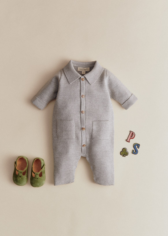 Mono Punto Bettino - Gris Jaspeado - Lana Merino - Sézane