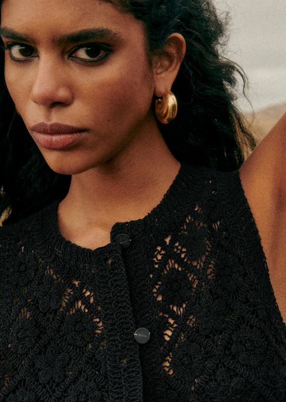 Top Ron - Noir - Coton Biologique - Sézane