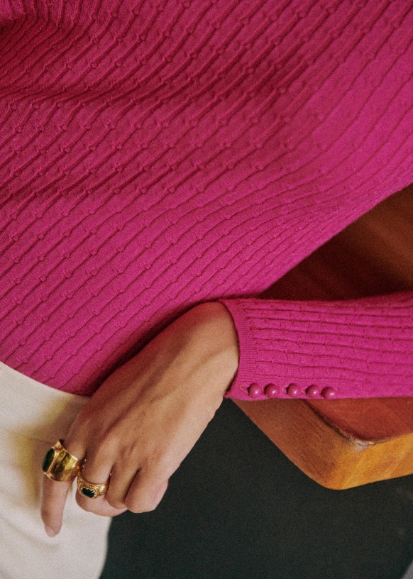 Dita Sweaters - Pink Creation - Fuschia - Viscose ECOVERO™ LENZING ...