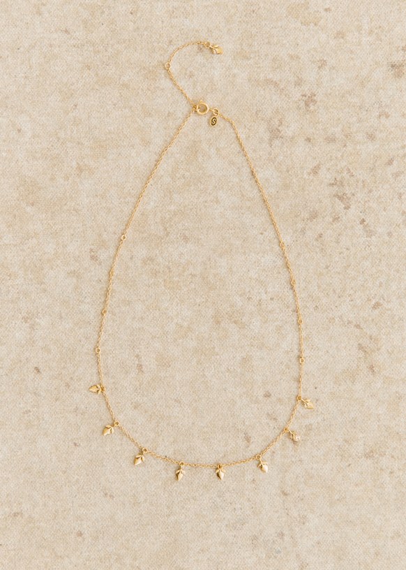 Victorine Necklace - Gold - Majority recycled brass - Sézane