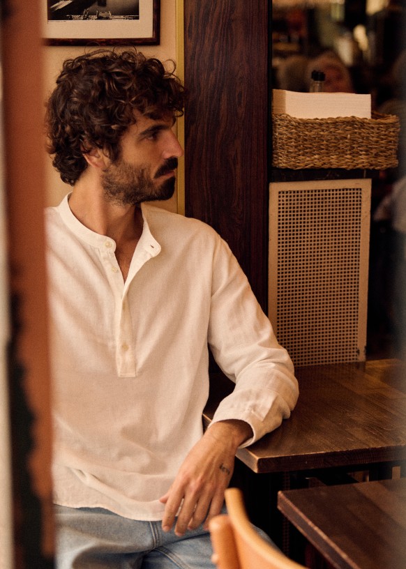 Buster Shirt - White - Cotton - Octobre Éditions