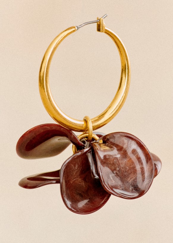 Flora Hoops - Green - Resin - Octobre Éditions