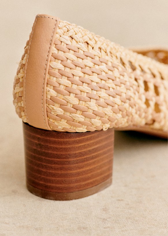 Anya High Heels - Smooth Camel Braided - Vegetable-tanned smooth sheep ...