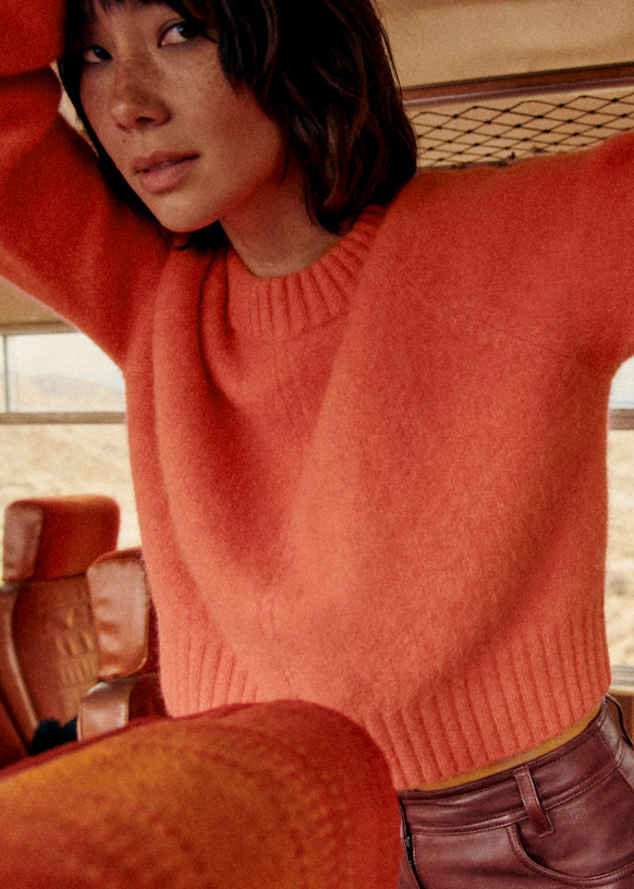 Jersey Sama - Rosa Neón - Baby Alpaca - Sézane