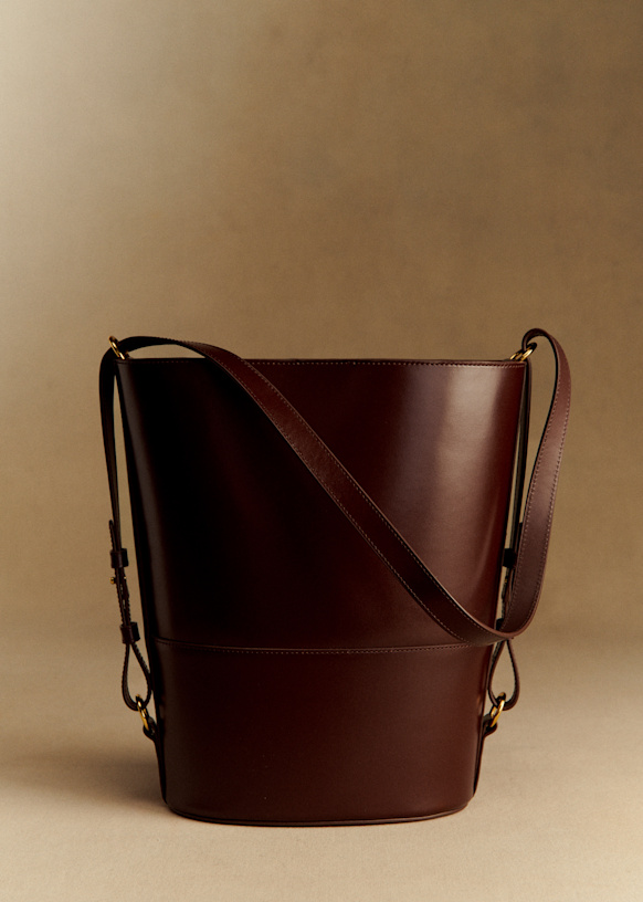 Gary Maxi Bag - Glossy Black - Bovine leather - Octobre Éditions