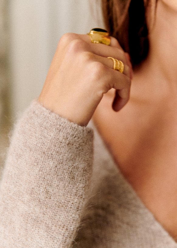 Barry Cardigan - Black - Super kid mohair - Sézane