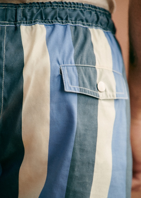 Rob Swim Shorts - Navy - Polyamide - Octobre Éditions