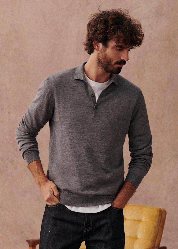 Mike Sweater - Navy - Wool - Octobre Éditions