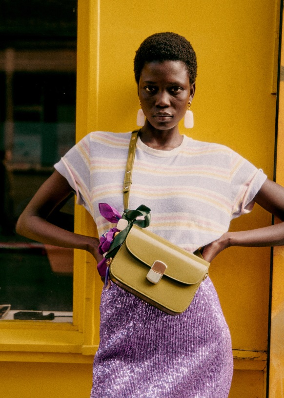 Mini Milo Classic Bag - Sand/ Multicoloured Patchwork - Octobre Éditions