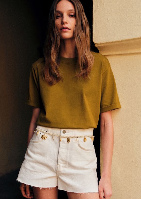 Marc T-Shirt - Bronze - Organic cotton - organic textile - Sézane