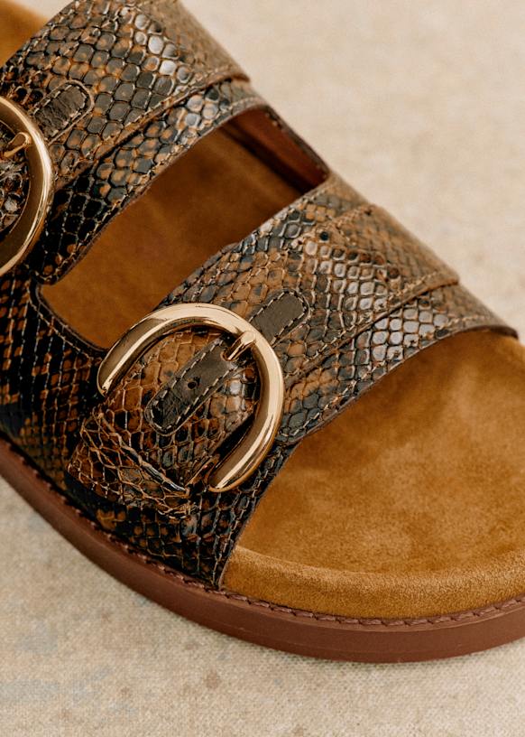 Lenny low mules - Smooth Black - Bovine leather - Sézane
