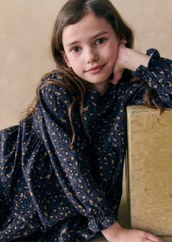 Luce dress - Roses - Organic cotton - organic textile - Sézane