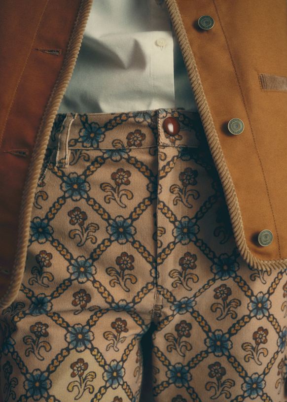 Le Flare - Sézane x Antoinette Poisson - Beige Garance Heart Print ...