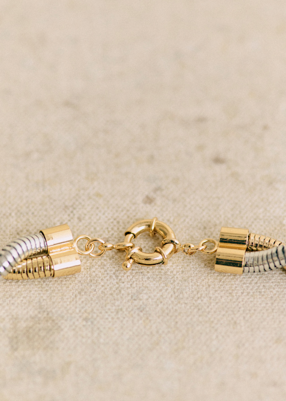 Collier Mia - Doré et Argenté - Laiton - Sézane