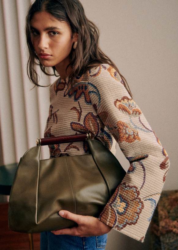 Darlina Blouse - Jacquard wisteria - Recycled polyester - Sézane