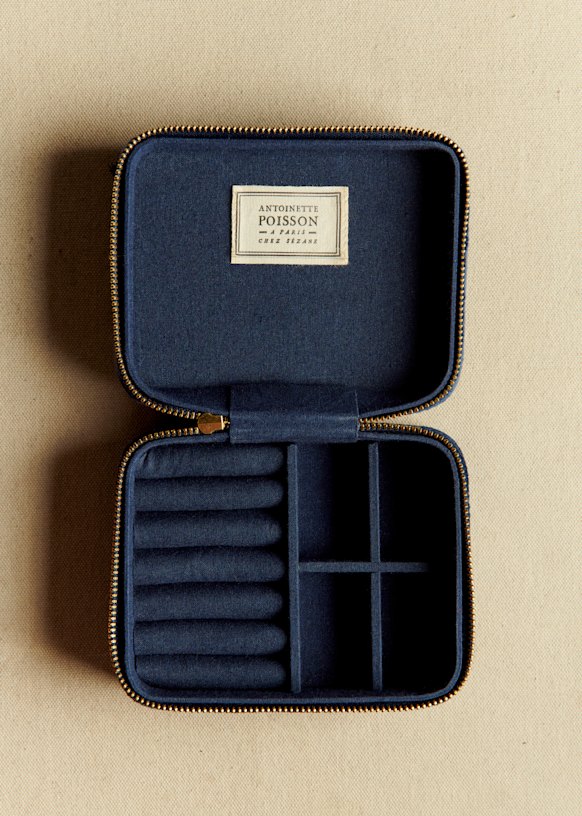 Large Jewelry Case - Sézane x Antoinette Poisson - Midnight Blue ...