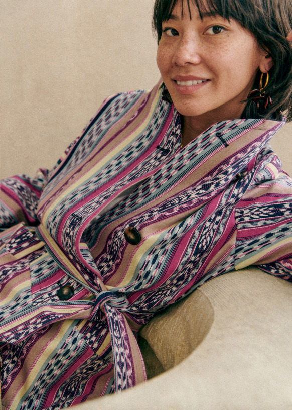 Ulrich Jacket - Pink/Blue - Sézane