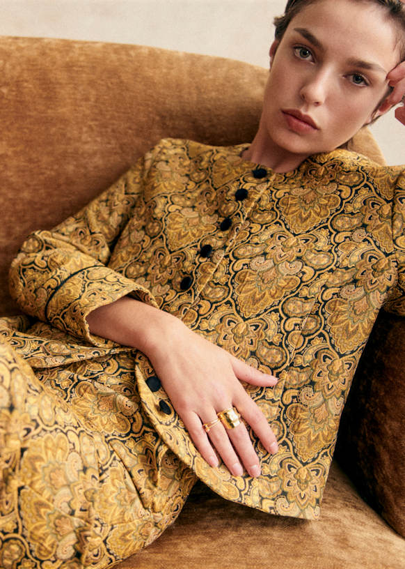 Jacke Valentina - Sézane x MDLO - Barock-Jacquard - Polyester - Octobre ...