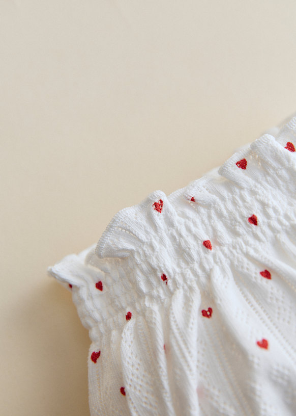 Holly Bloomer - Red Heart Print - Organic Cotton - Octobre Éditions