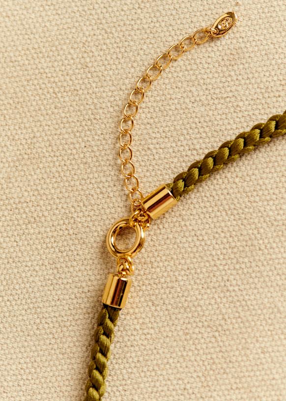 Ketting Paul - Rood / Goud - Zijde - Octobre Éditions